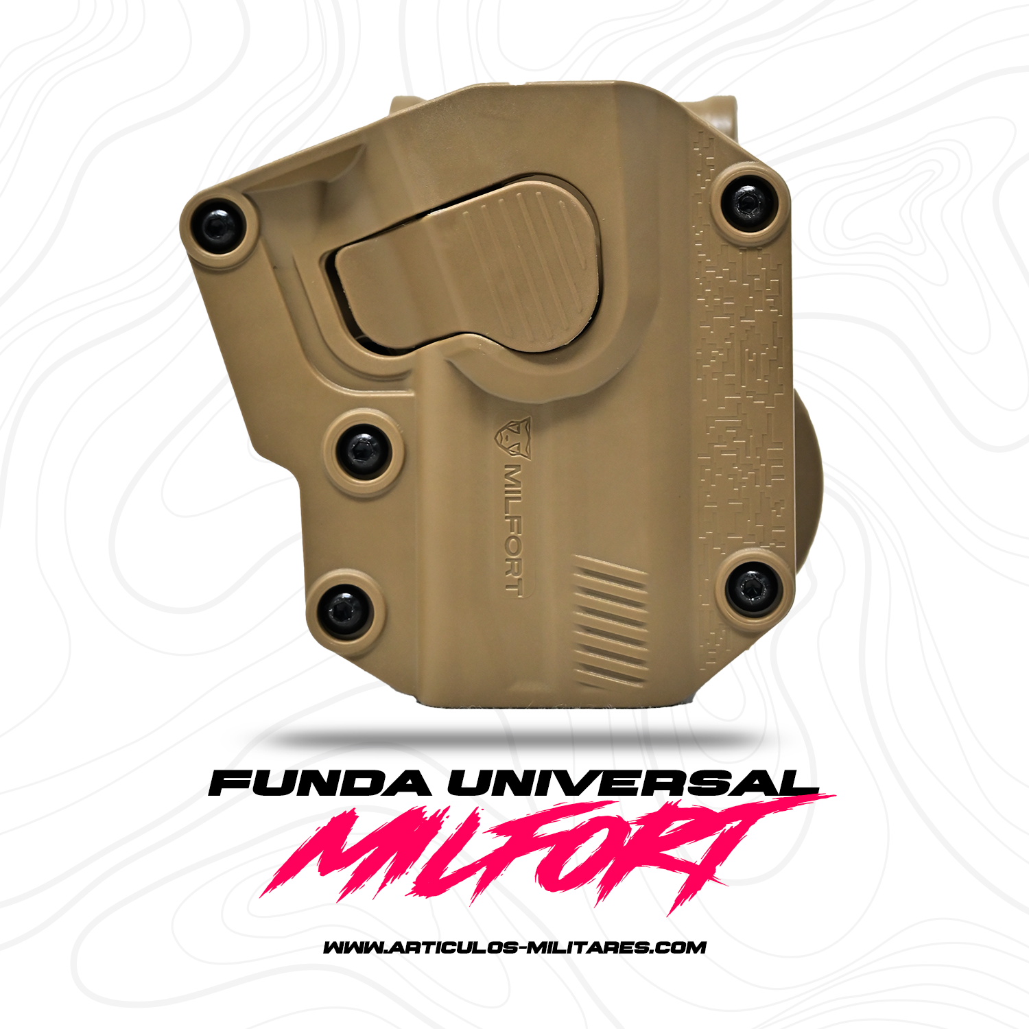 Porta Arma Milfort Universal De Polimero Reforzado – Residen Evil Militaría