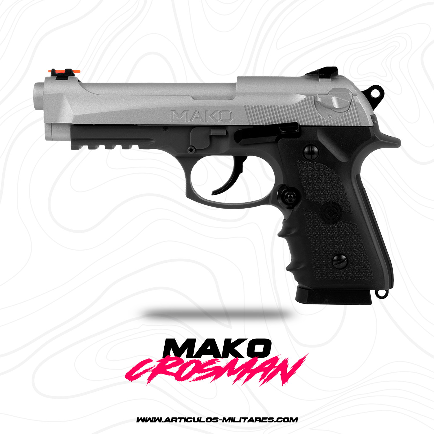 Pistola de aire comprimido MAKO BB CO2 4.5mm Crosman – Residen Evil ...