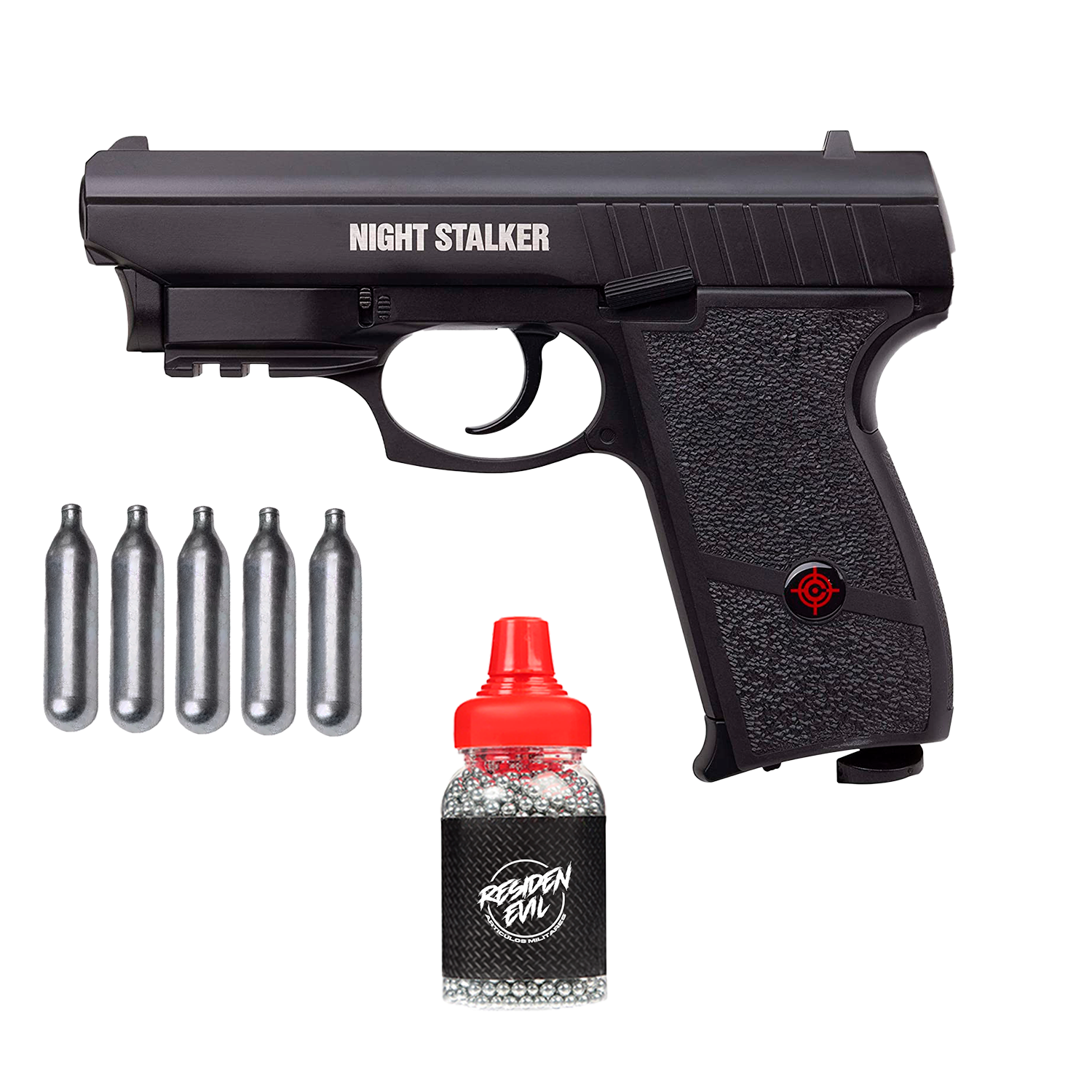 Pistola PFM520 Night Stalker Full Metal CO2 Mira laser – Residen Evil ...