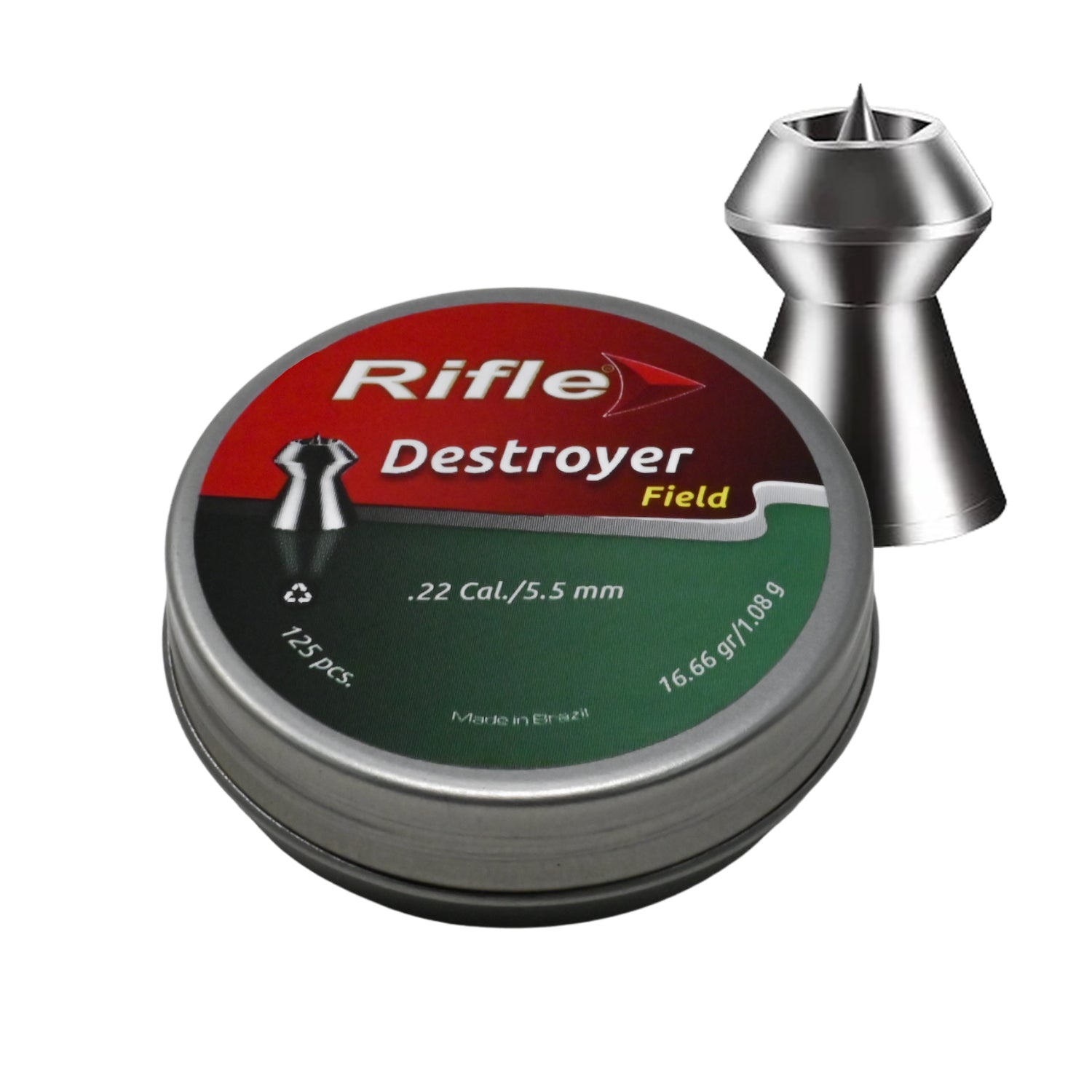 Diábolos 5.5mm Para Rifle Deportivo Rifle Destroyer 125 Piezas ...